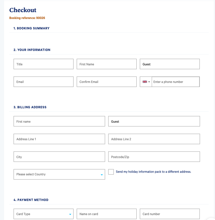 Making a booking online - The Thinking Traveller